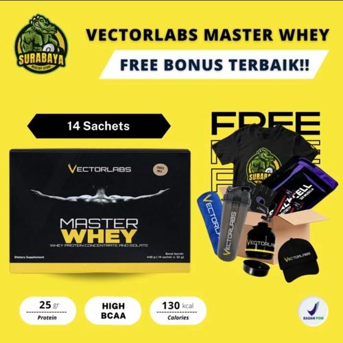 Jual Vectorlabs Master Whey Protein Isolate Blend 1 Sachet MasterWhey ...