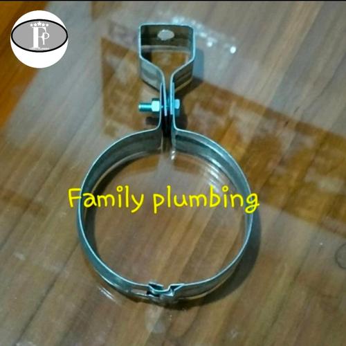 Jual HANGER CLAMP KLEM GANTUNGAN PIPA PRALON ENGSEL 4" INCH BUKA TENGAH ...