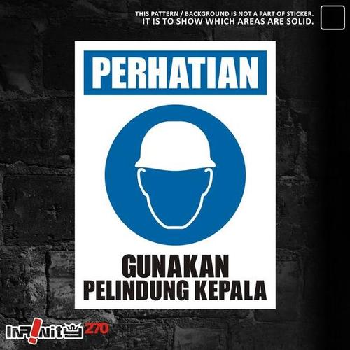 Jual x2 WSKIM-014 stiker safety sign sticker rambu keselamatan kerja K3 ...
