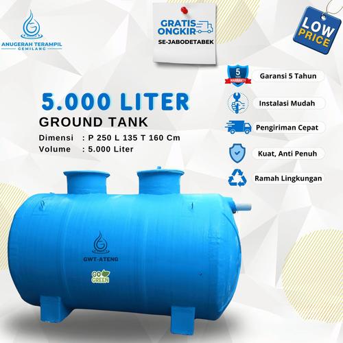Jual Tangki Tanam 5000 liter, Ground Tank, Tangki Fiber Tandon AIR FRP ...