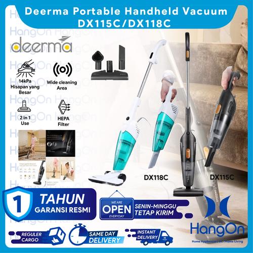 Jual Deerma DX115C Portable Handheld Vacuum Cleaner Household Penyedot ...