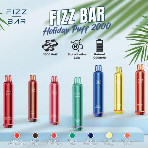 Promo FIZZ BAR Disposable - Full Package 2000 Puff (7 varian rasa ...