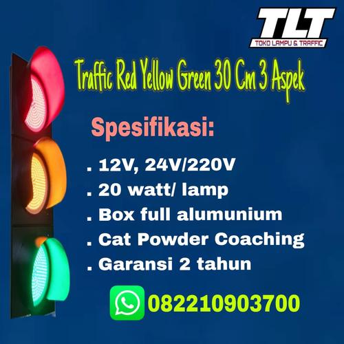 Jual Traffic Light 30Cm Red Yellow Green 3 Aspek - Jakarta Barat - Toko ...