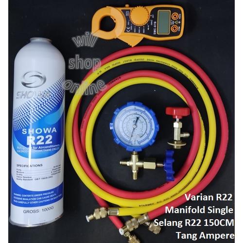 Jual PAKET ALAT PENGISIAN FREON AC RUMAH R22 MURAH + TANG AMPERE ...