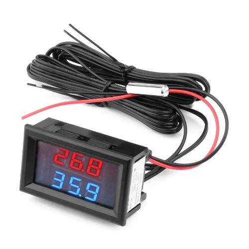 Jual Digital Thermometer NTC DC 4-28 V Precision Dual Display Tahan ...
