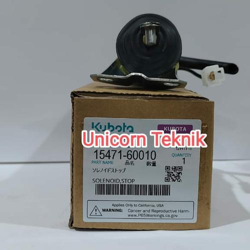 Jual SELENOID / ENGINE STOP V2203 15471-60010 KUBOTA - Jakarta Barat ...