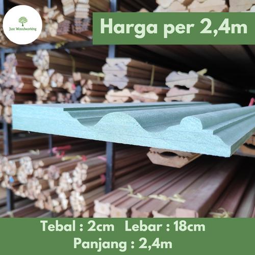 Jual JU-D1 LIST PROFIL HMR HIJAU WALL MOULDING WAINSCOTING WALL PANEL ...