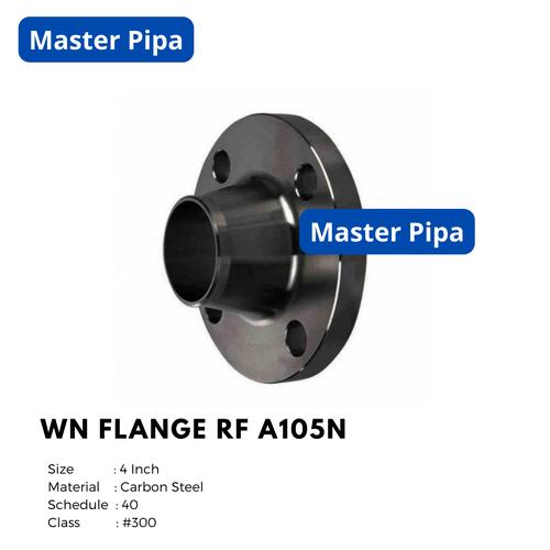 Jual WN Flange 4 inch Sch 40 #300 RF A105N Carbon Steel - Jakarta Barat ...