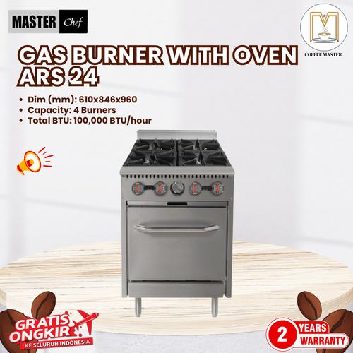 Jual Masterchef Gas Stove 4 Burner with Oven Burner ARS 24/ Kompor 4 ...