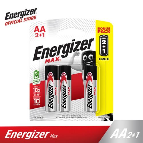 Jual Baterai Batere Batre Energizer Max AA / A2 isi 3 Alkaline 1.5V LR6 ...