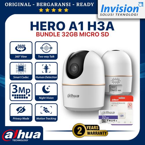 Jual Dahua CCTV Wifi Hero A1 H3A 3MP Indoor WiFi Rotate IP Camera ...