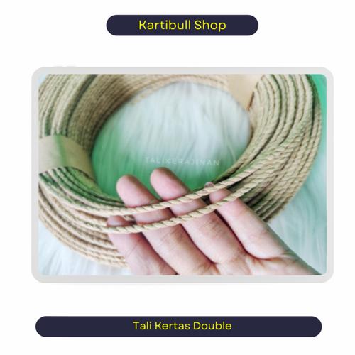 Jual TALI LOOM ANYAMAN BAHAN KURSI TALI KERTAS PAPER CRAFT NATURAL - D4 ...