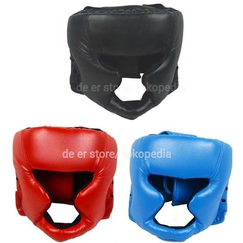 Jual Helm Tinju Boxer Pelindung Kepala - WSD - Biru Polos - Jakarta ...