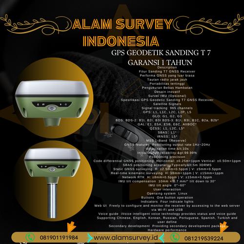 Jual GPS GEODETIK SANDING T 7 GARANSI 1 TAHUN - Jakarta Barat - ALAM ...