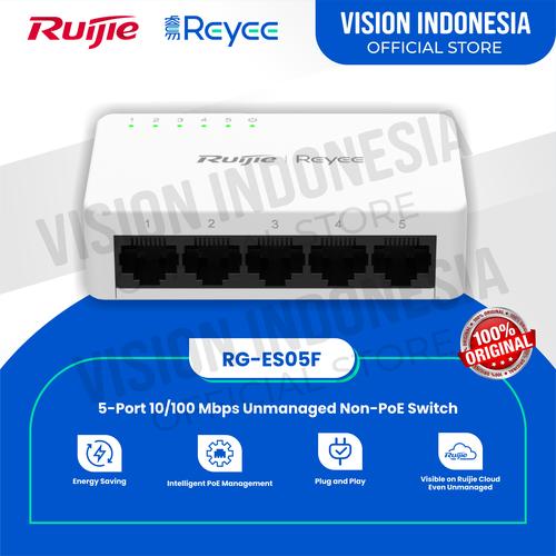 Jual RUIJIE RG-ES05F, 5-Port 10/100 Mbps Unmanaged Non-PoE Switch - Jakarta Utara - VISION ...