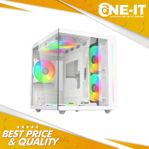Jual Case PC ENLIGHT Z8 WHITE Micro ATX Mini Tower Casing Komputer 3 ...