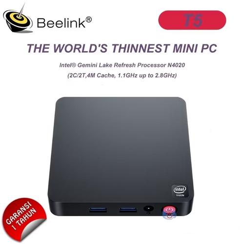 Jual Mini PC Beelink T5 Intel Gemini N4020 4/64GB Dual HDMI Windows 11 ...