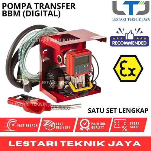 Jual Flow Meter Minyak Solar Set//Pompa Transfer BBM AC 220V Fuel Rite ...
