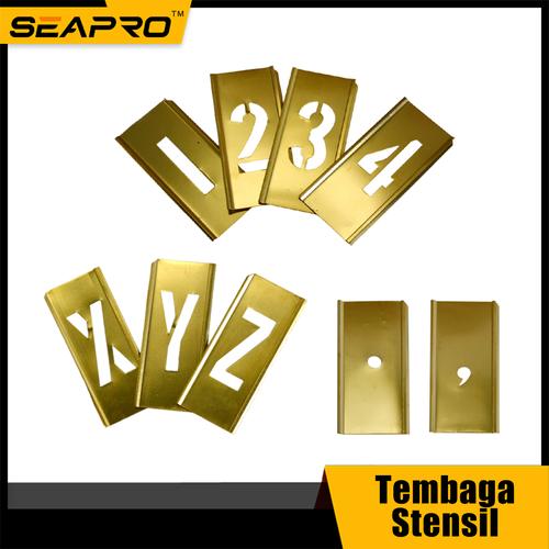 Jual IMPA613133-40 Stensil Kuningan Untuk Cat Huruf Dan Nomor - 60mm ...