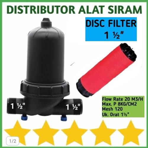 Jual DISC FILTER 1.5 INCH PENYARING AIR IRIGASI 1 1/2 " FERTIGASI TYPE ...