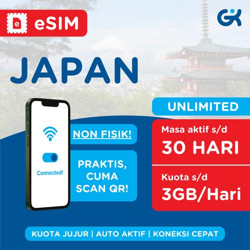 Jual eSIM Japan Unlimited | Travel Sim Jepang - Jakarta Barat - Global ...