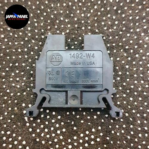 Jual Terminal Block Allen Bradley 1492-W4 Black 4mm² 600V Class 1 ...