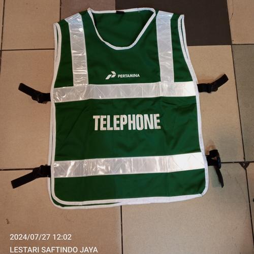 Jual ROMPI SAFETY / SAFETY VEST OKD PERTAMINA BORDIR TELEPHONE ...