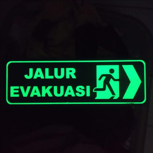 Jual Jalur Evakuasi / Exit - AKRILIK 3010 - Glow In The Dark ...