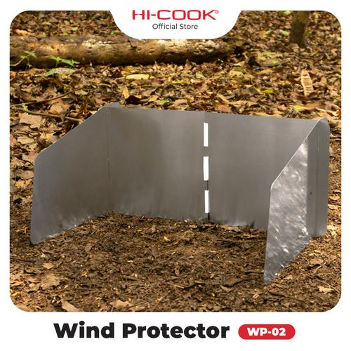 Promo Hi-Cook Wind Protector Lipat WP-02 Plat Stainless Steel Penahan ...