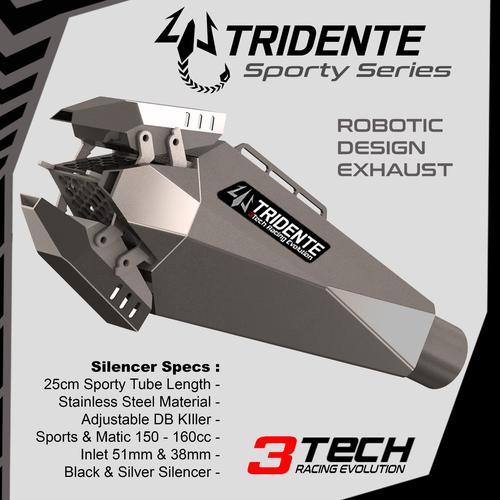 Jual Silencer Saja Knalpot Robotic Tridente Scorpion - 250cc, EVA Daily - Kab. Tangerang ...