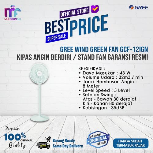 Jual Gree Wind Green Fan GCF-12iGN / Kipas Angin Berdiri / Stand Fan ...