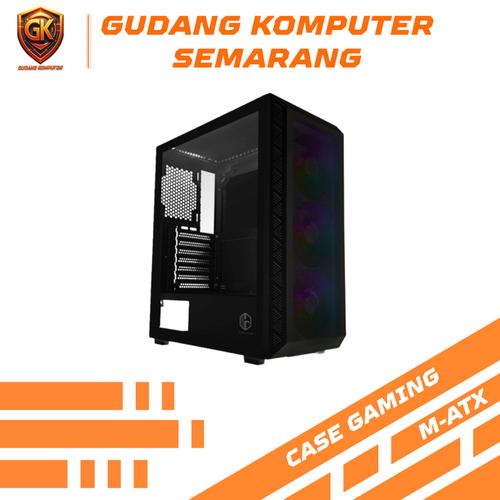 Jual Cube Gaming Zinct Black + 3 Fan - Case PC M-ATX,ATX,ITX - Kota ...
