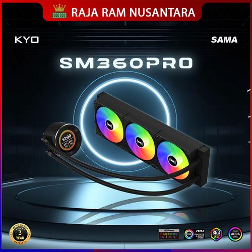 Jual KYO SAMA SM360PRO 2.8" inch ARGB AIO Liquid Cooling LCD DISPLAY ...