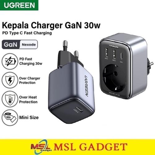 Jual UGREEN Charger 30W USB Type C GaN QC PD Super Fast Charging ...