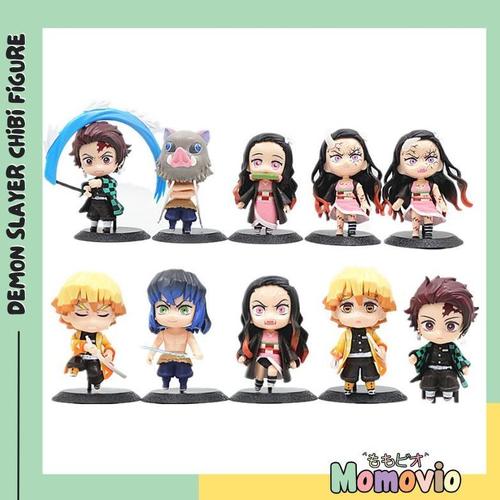 Jual BARU! Demon Slayer Kimetsu no Yaiba Chibi Action Figure 10cm ...