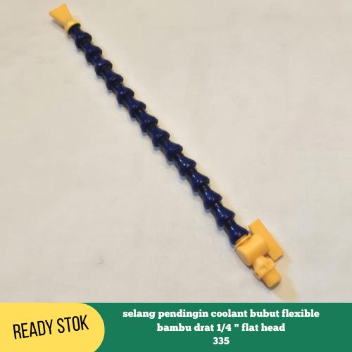 Jual selang pendingin coolant bubut flexible bambu drat 1/4 " flat head ...