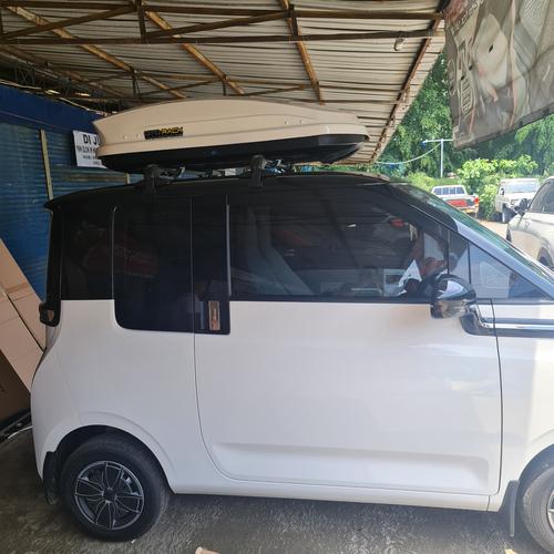 Jual Paket Roof box Adventure 360L + Cross bar Otorack WULING AIR EV ...
