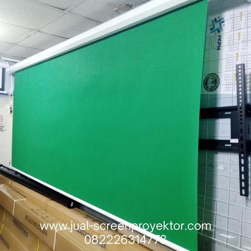 Jual green screen / layar green screen elektrik 178cm x 185cm - Jakarta ...