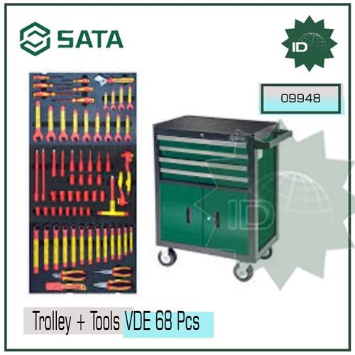 Jual Trolley + Tools VDE 68 Pcs 09948 4 Laci 2 Pintu Trolley New Energy ...