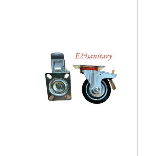 Jual Roda Troli Troly Karet Hidup REM 4" inch *1pcs - Jakarta Barat ...