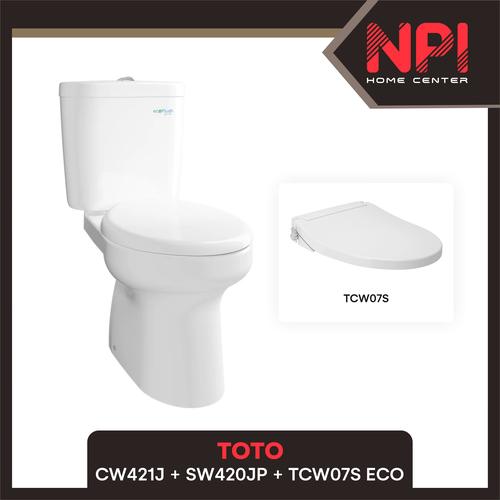 Jual Toto - Closet Kloset Toilet Duduk Cw 421 Jp J Cw421J White Eco ...