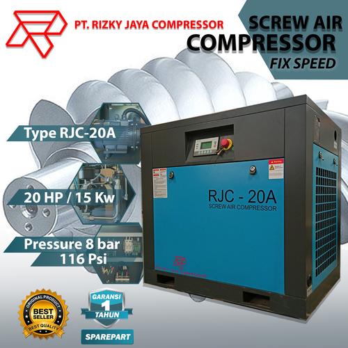 Jual Kompresor angin screw 20hp Air Compressor Screw 15kw Kompresor Udara 20 hp Fix Speed 15 kw ...