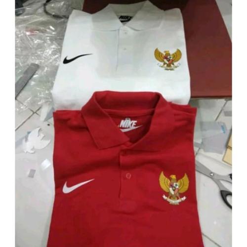 Jual Polo Shirt Kaos Kerah Pria Garuda Indonesia - Merah, M - Jakarta ...