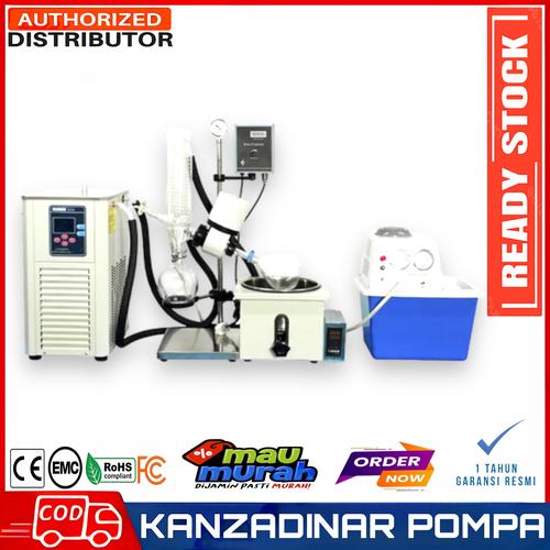 Jual Lab Vacuum Rotary Evaporator rotovap 3L with chiller and pump ...