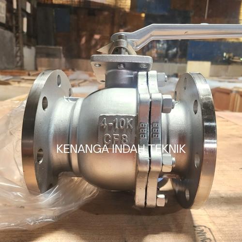 Jual 8" inch Ball Valve Flange SS304 JIS 10K / Stainless Steel SS304 ...