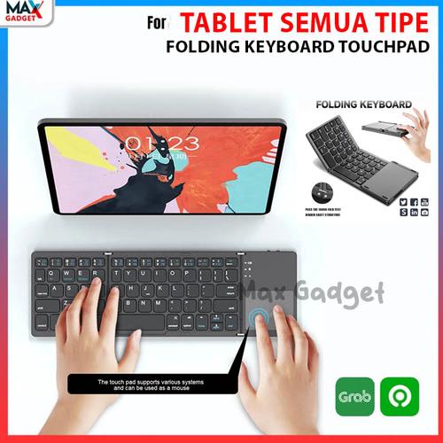 Promo Foldable Keyboard Wireless Bluetooth 3 Layers with Touchpad ...