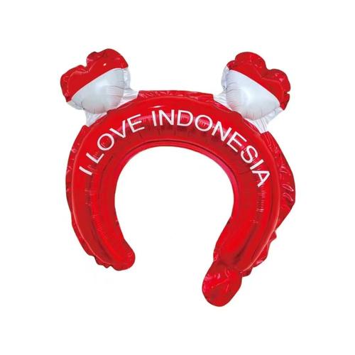 Jual Balon HUT RI 17 Agustus Bentuk Bando Love Bando Bintang Merah ...