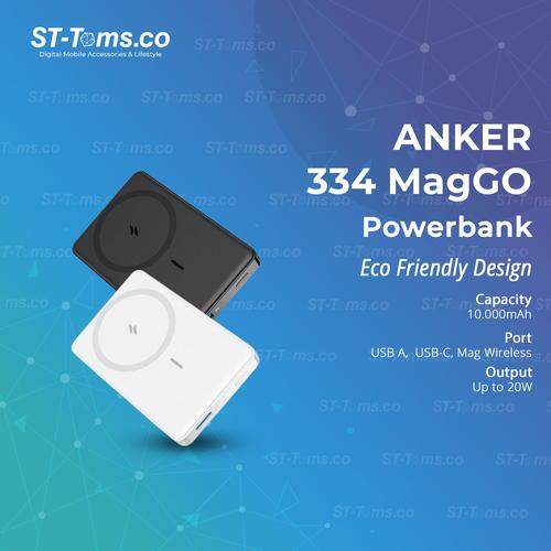 Promo Anker 334 MagGO Magsafe Powerbank 10000mAh 20W Fast Charging ...