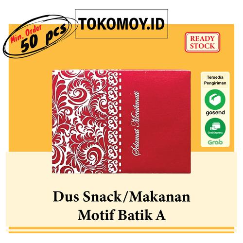 Promo Dus Snack / Box Snack / Dus Kue Bahan Duplek Tebal - Motif Batik ...