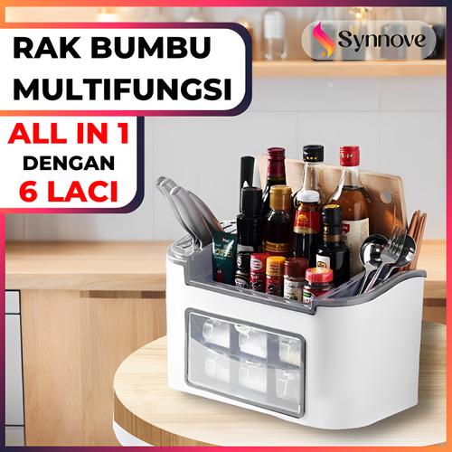 Jual Rak Bumbu Dapur All In 1 6 Laci Tempat Bumbu Dapur Set Rak Dapur ...